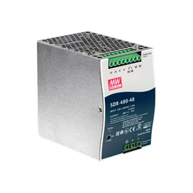 480 watt 48V DC 10 amp AC to DC DIN-Rail Power Supply with PFC Function ...