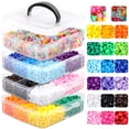 4800 Pcs Mix Pony Beads 6x9mm Craft Jewelry Making Kit - Walmart.com