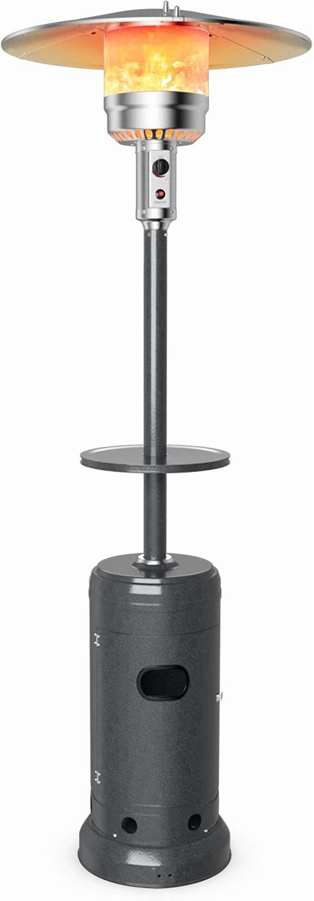 48000 BTU Outdoor Patio Heater, Portable Propane Heater w/Drink Shelf ...