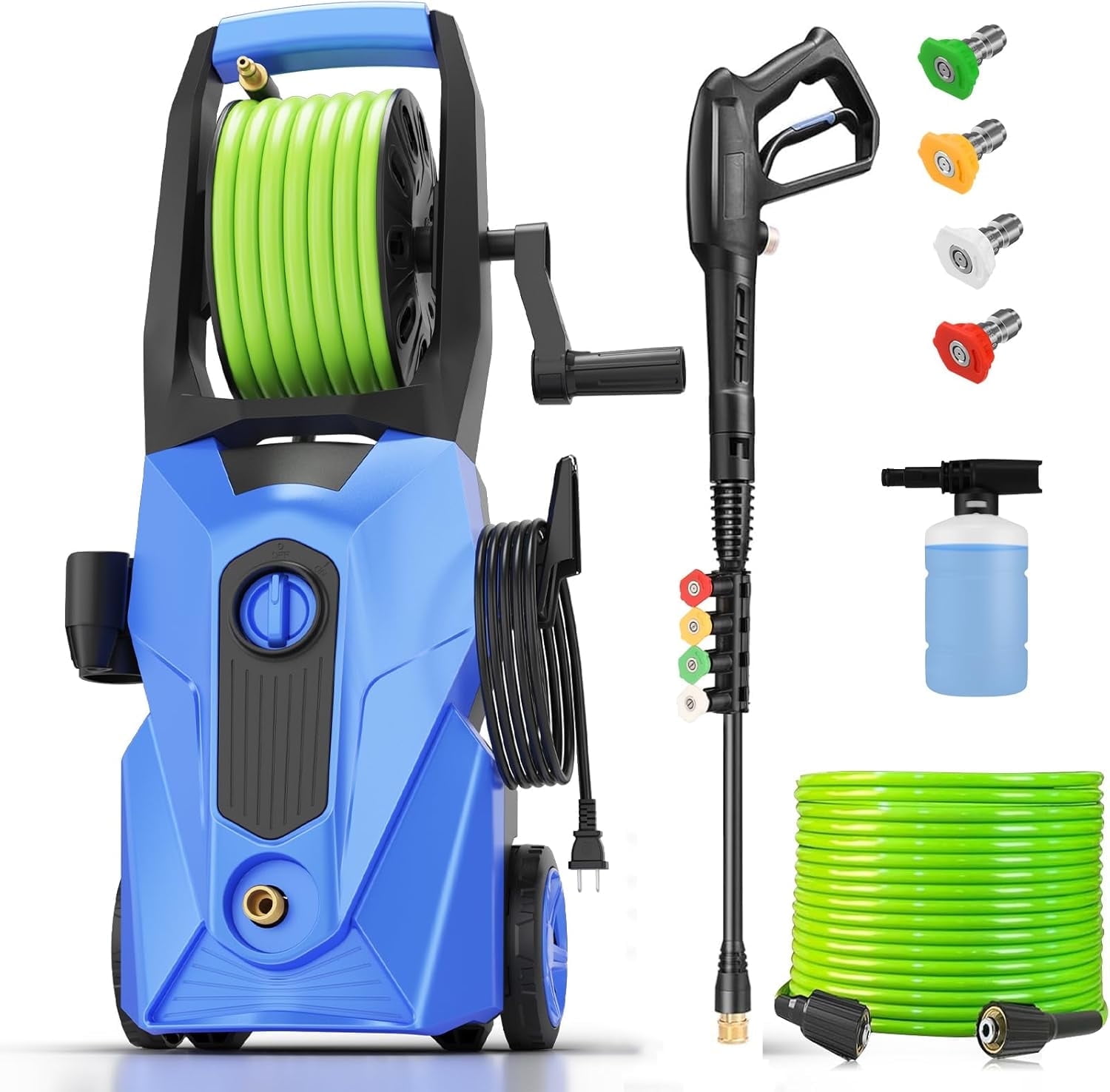 5000PSI Electric Pressure Washer，2025 New Power Washer with 33FT ...
