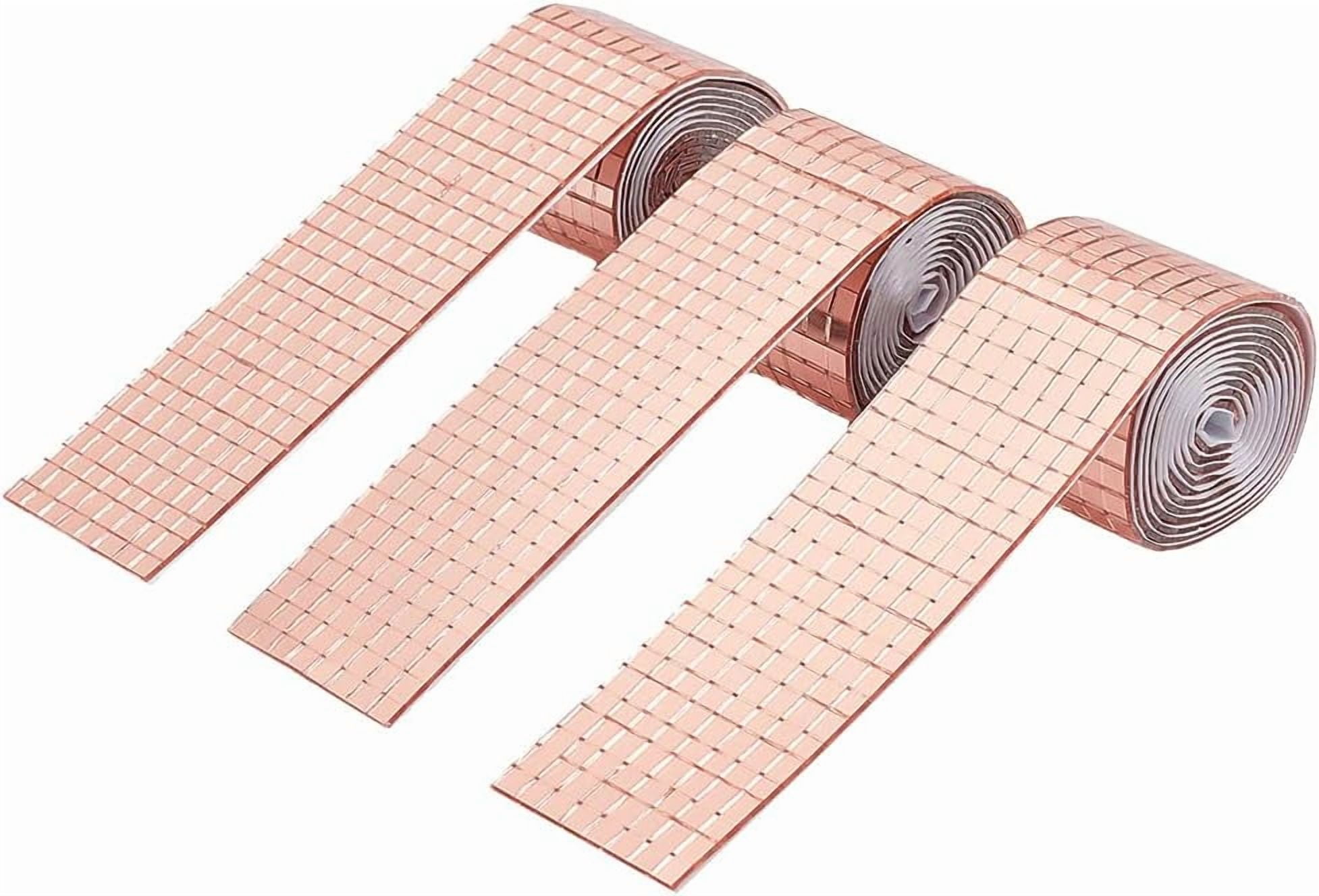 4800pcs Self-Adhesive Mosaic Tiles Rose Gold Square Glass Mirror Tiles ...