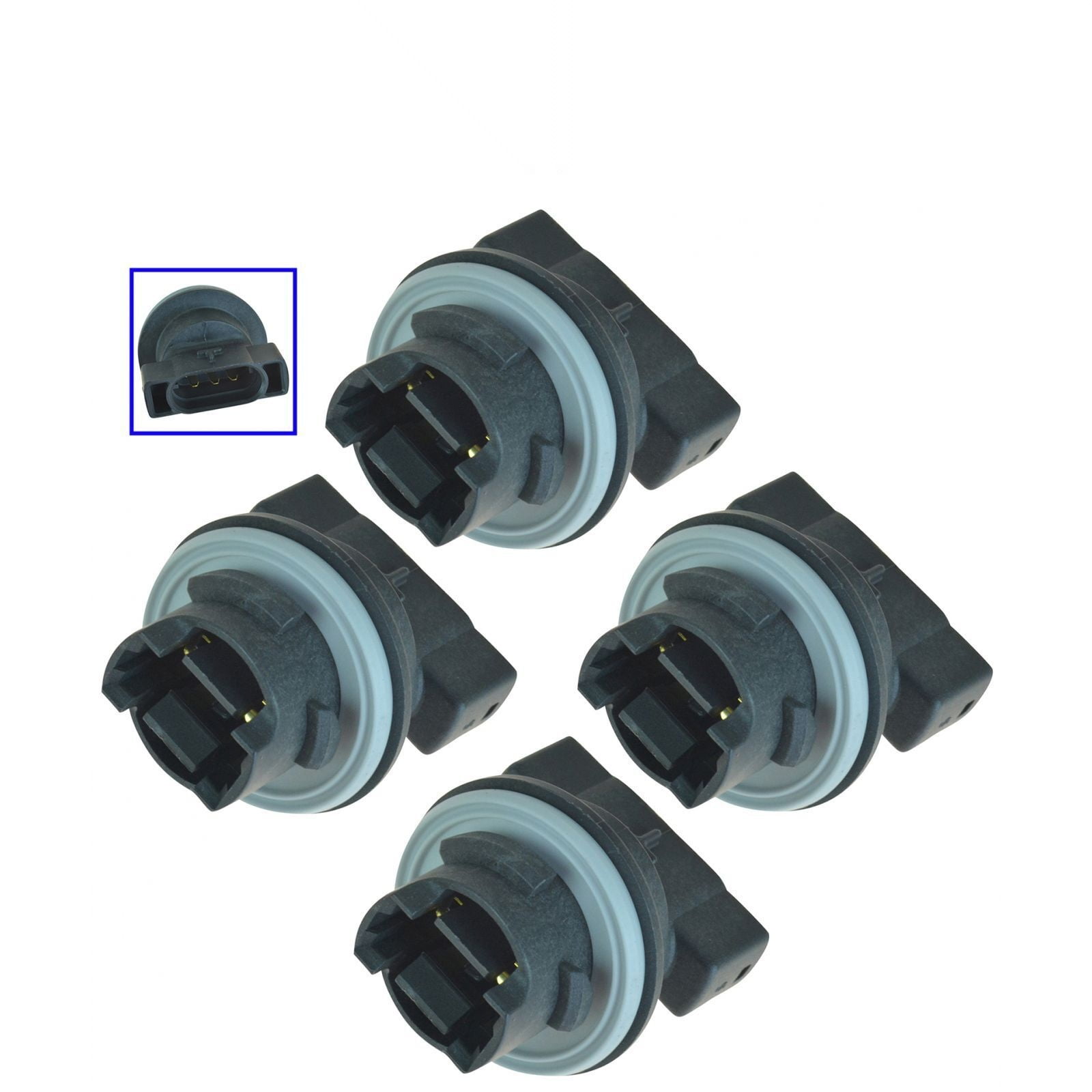 4805206AA Tail Light Socket Set of 4 - Replace Rear Bulbs for 01-07 for ...