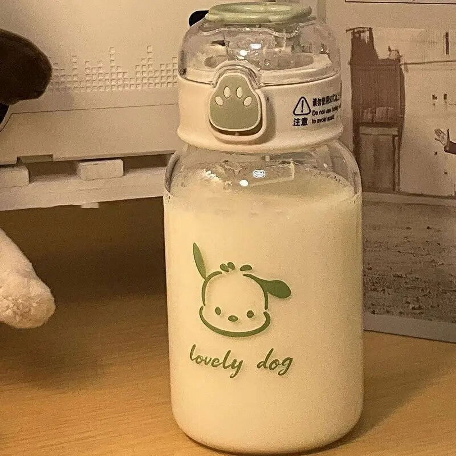 480Ml Sanrio Hello Kitty Water Bottle Transparent Straw Water Bottle ...