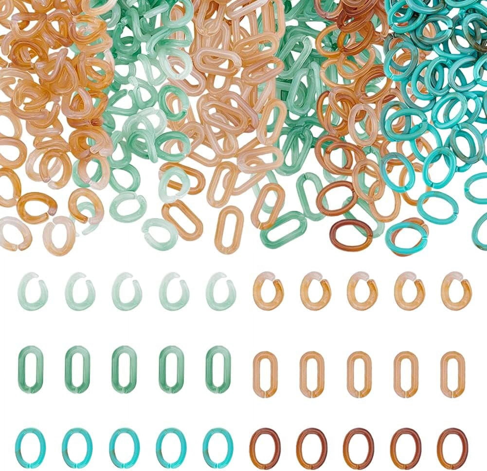 480Pcs 3 Styles 2 Colors Quick Link Connector Acrylic Linking Chain ...