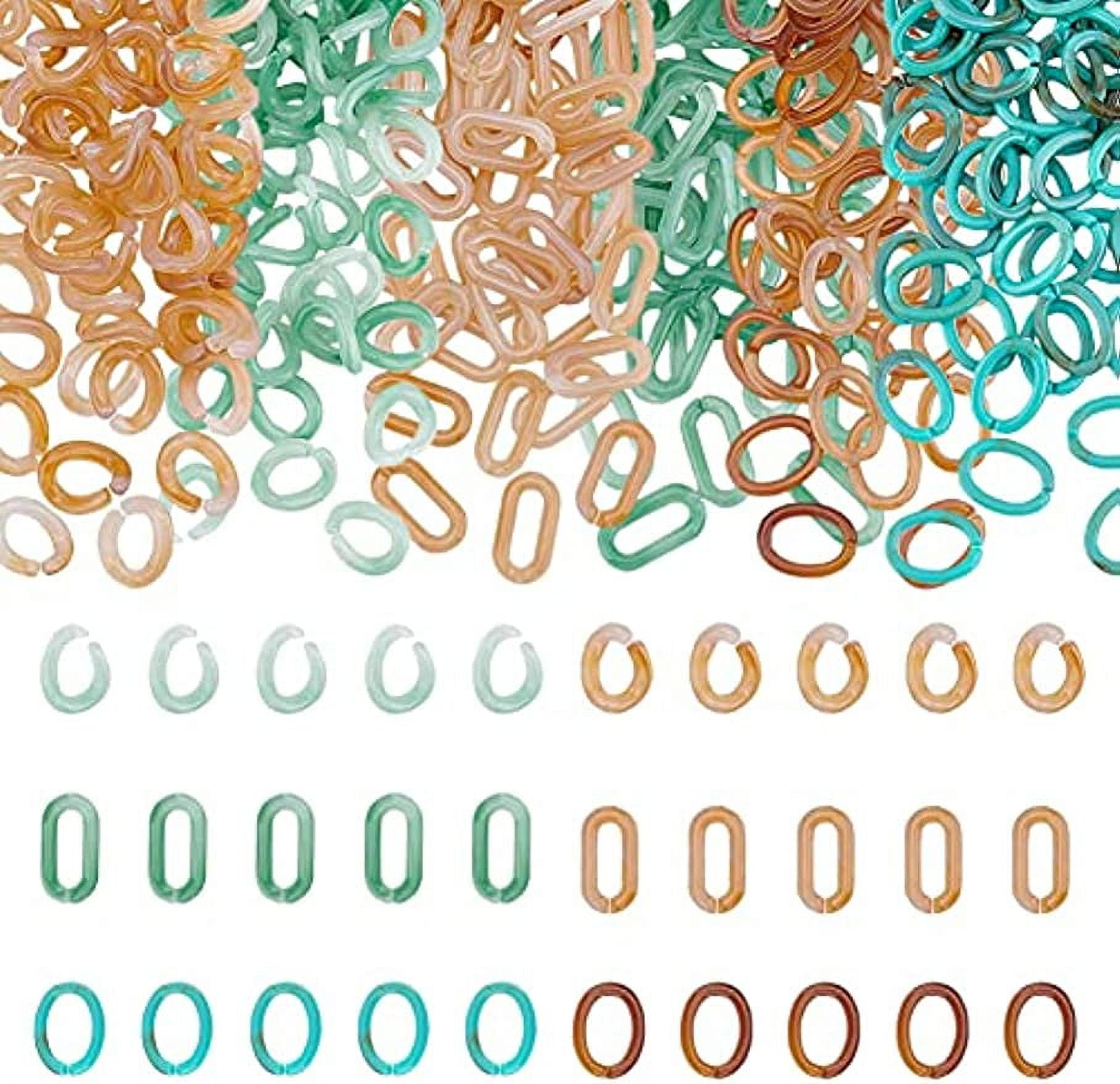 480Pcs 3 Styles 2 Colors Quick Link Connector Acrylic Linking Chain ...