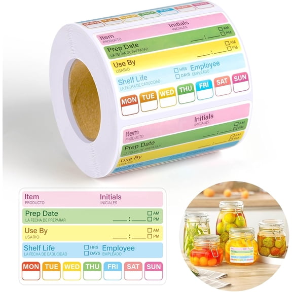 Food Expiration Date Stickers