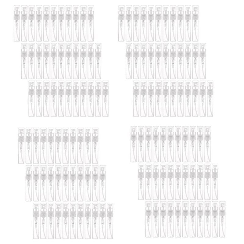 480Pcs Transparent Empty Bottles 3Ml Plastic Mini Refillable Container ...