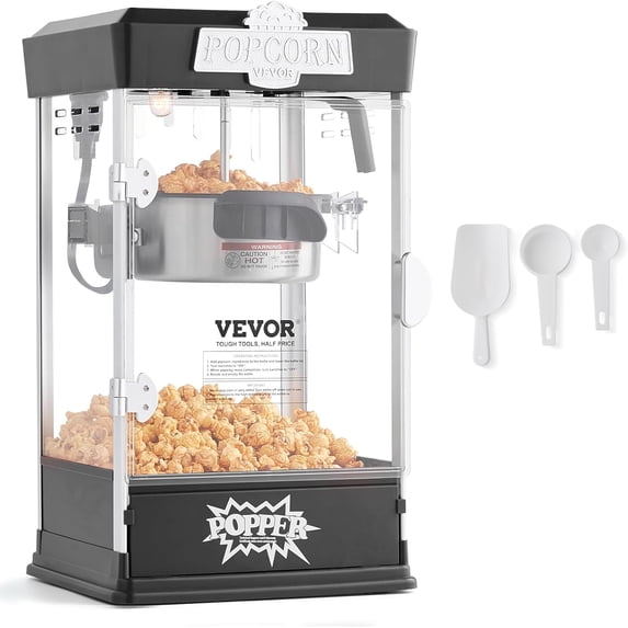 480W Popcorn Popper Machine, 4 Oz Kettle Makes 1.5 Gallon per Batch ...