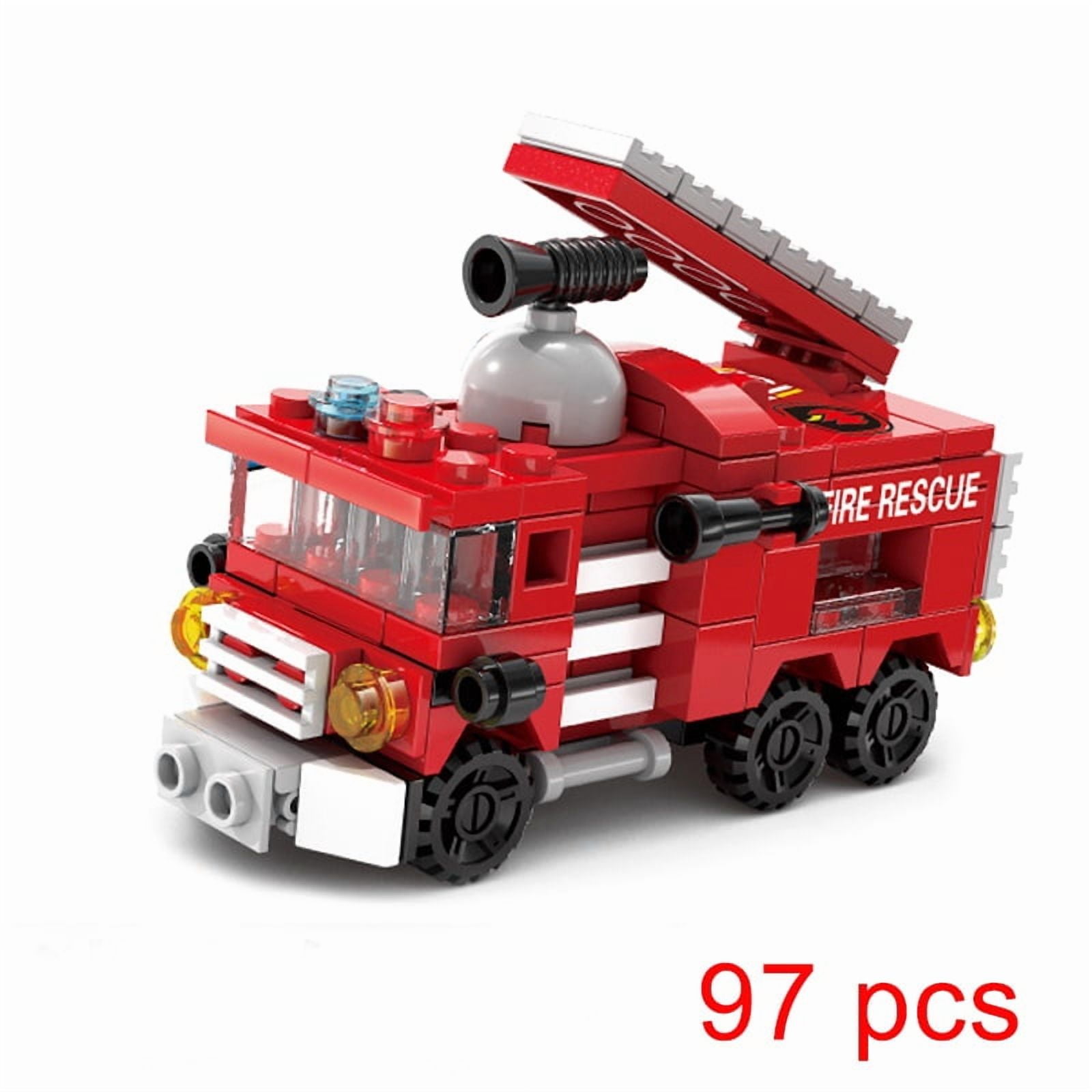 482pcs 6 in 1 Transformation City Car Technical Ambulance Vehicles Fire ...