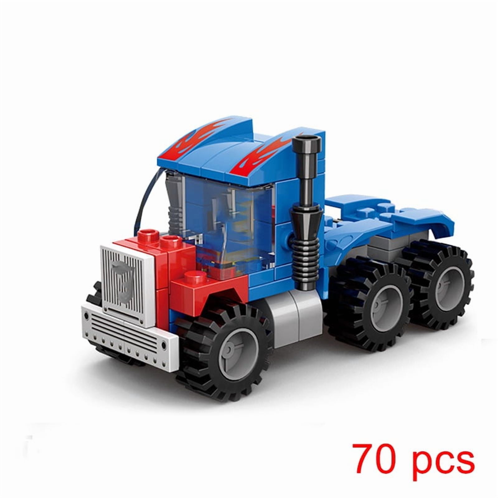 482pcs 6 in 1 Transformation City Car Technical Ambulance Vehicles Fire ...