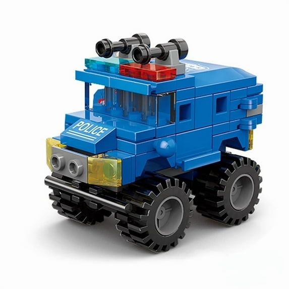 482pcs 6 in 1 Transformation City Car Technical Ambulance Vehicles Fire ...