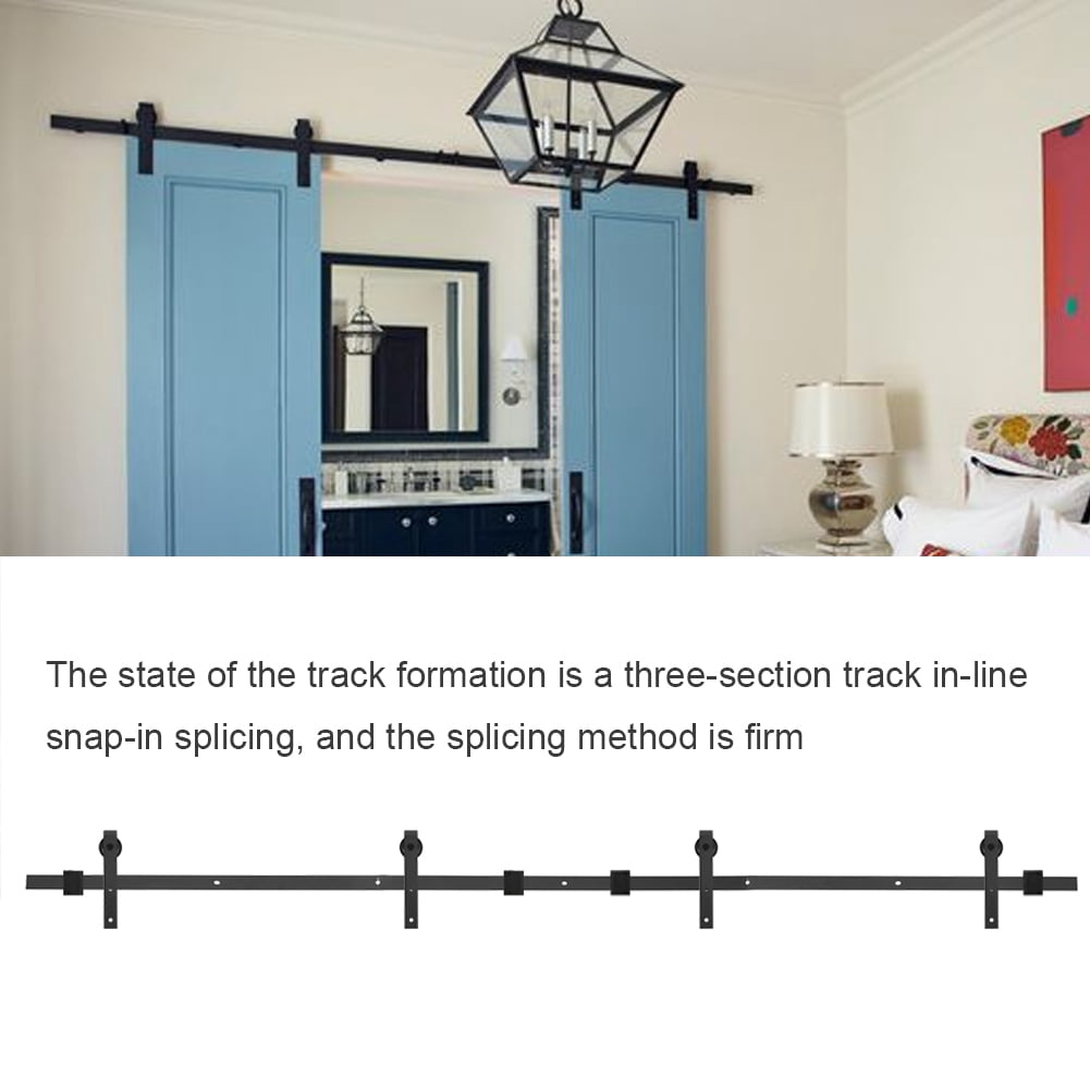 488cm Barn Door Rail Track Pulley Hanging Rail, Sliding for kitchen ...