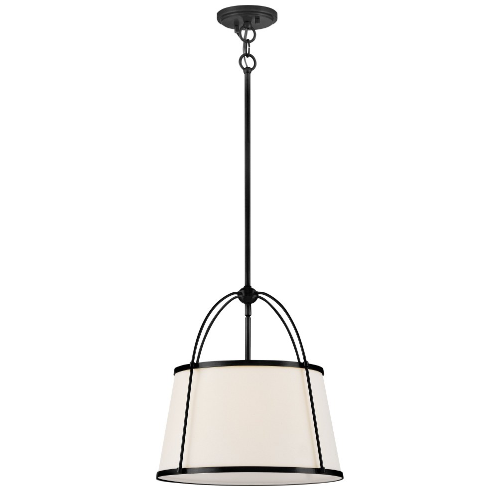4894BK-Hinkley Lighting-Clarke - 12W 1 LED Large Pendant-16.25 Inches ...