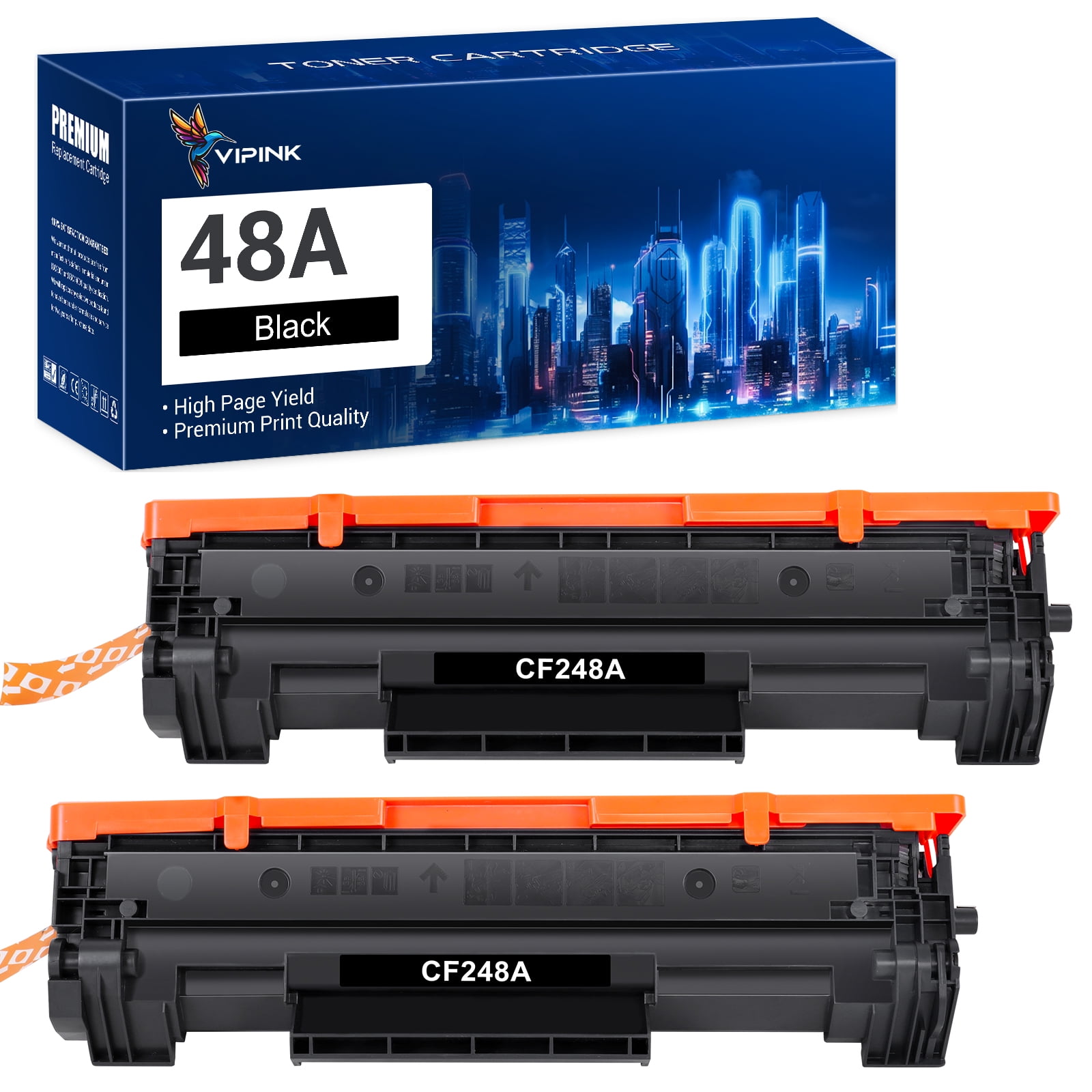 48A 2-Pack Compatible Toner Cartridge Replacement for HP CF248A 48A ...