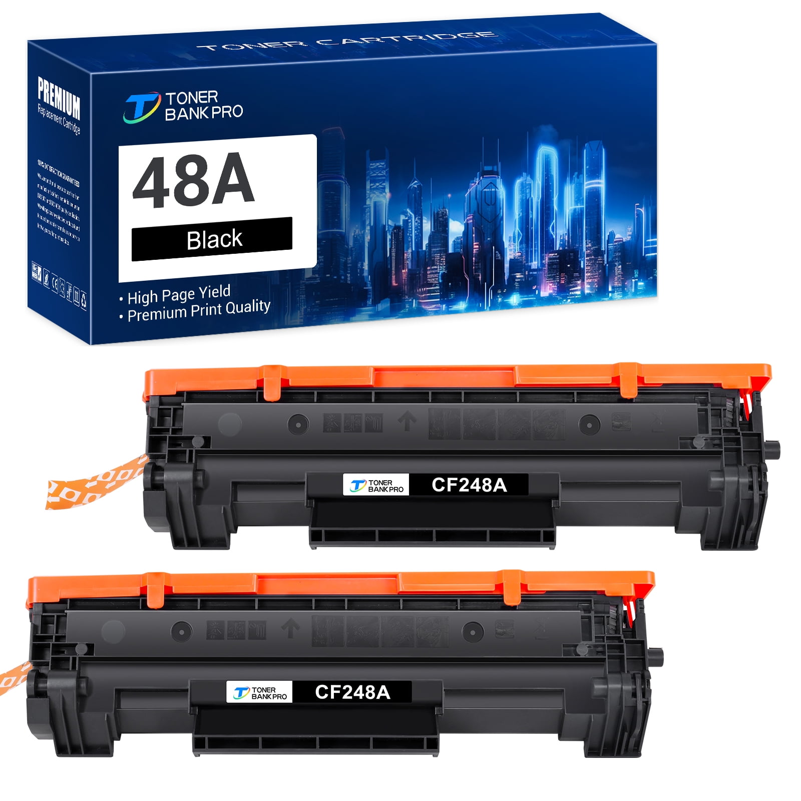 48A 2-Pack Compatible Toner Cartridge Replacement for HP CF248A 48A ...