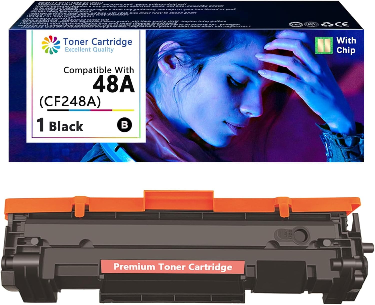 48A CF248A Toner Cartridges Compatible for HP 48A CF248A Toner Replacement for HP Laserjet Pro ...