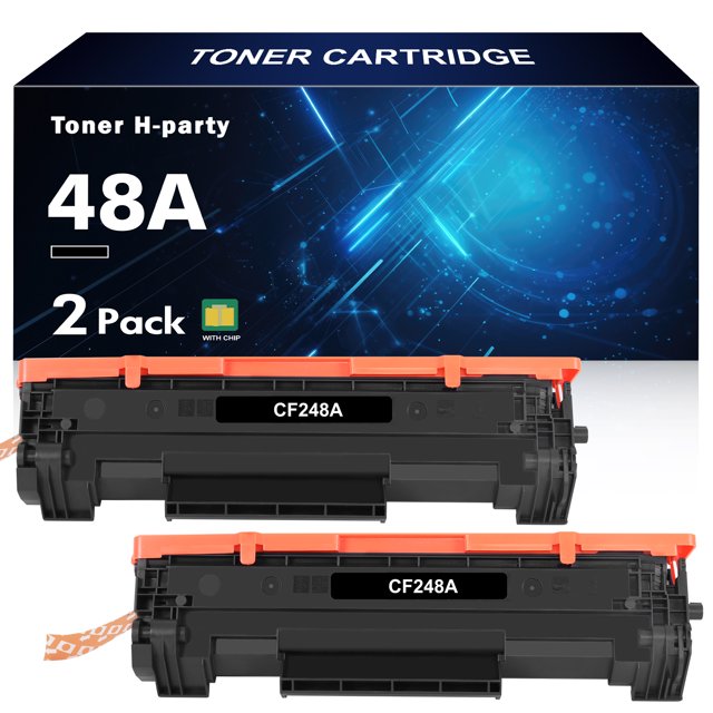 48A Toner Cartridge 2-Pack Compatible for HP 48A CF248A for HP Laserjet ...