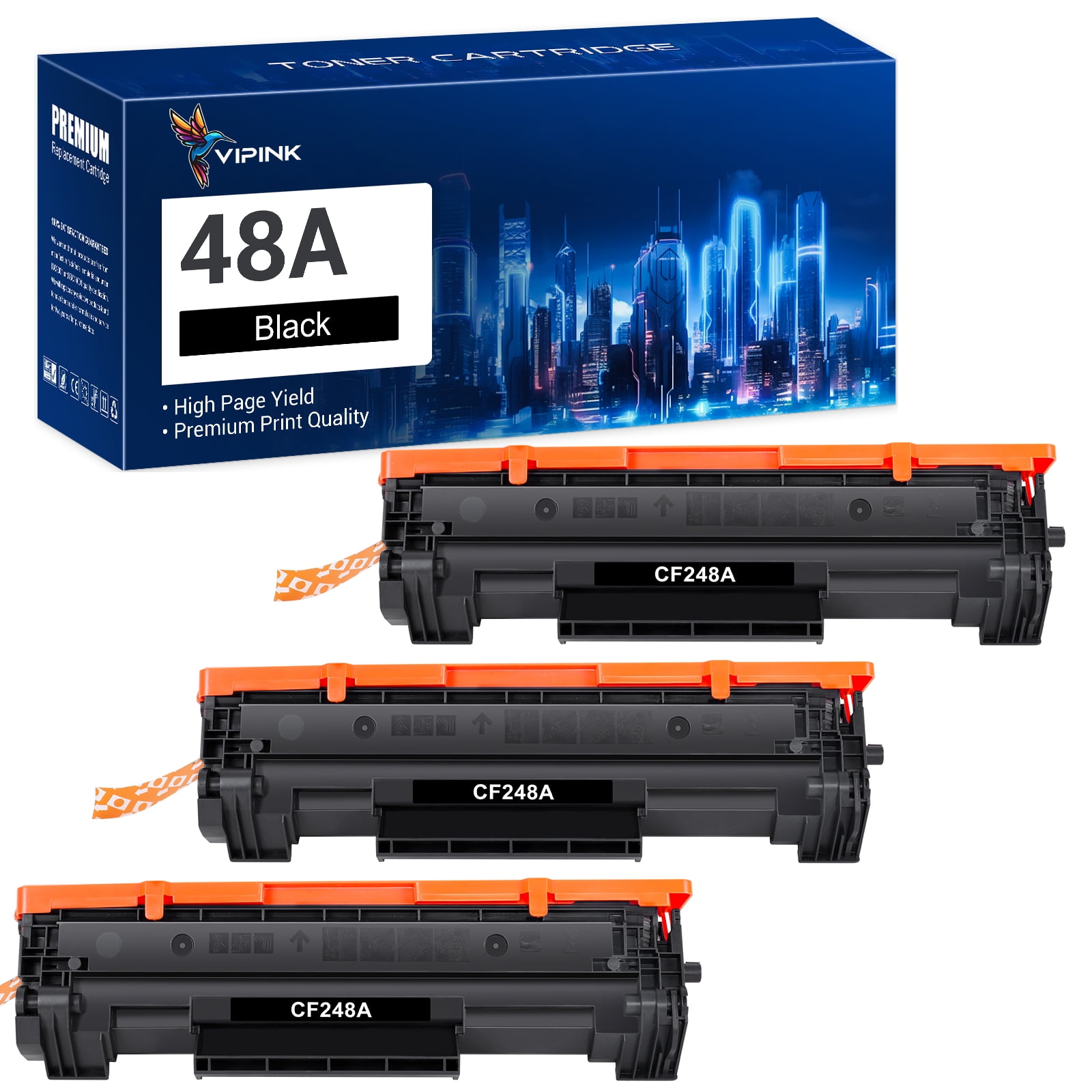 HP 48A Toner Cartridge, 3-Pack Black, Compatible with LaserJet Pro ...