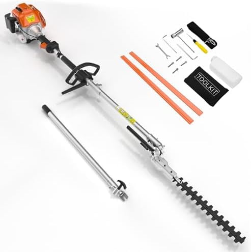 48CC Gas Powered Hedge Trimmer, Powerful String Trimmer, Brush Cutter ...