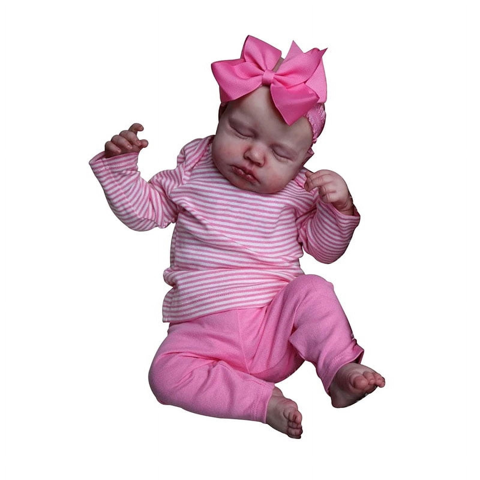 Lonian 19 Inch Reborn Baby Doll Girl, Soft Cuddly Body, Lifelike 3D ...