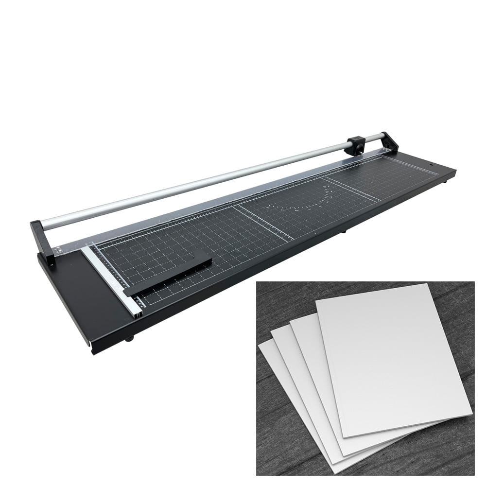 48INCH Roller Paper Trimmer Cutter with Angle Line Rotary Commercial ...