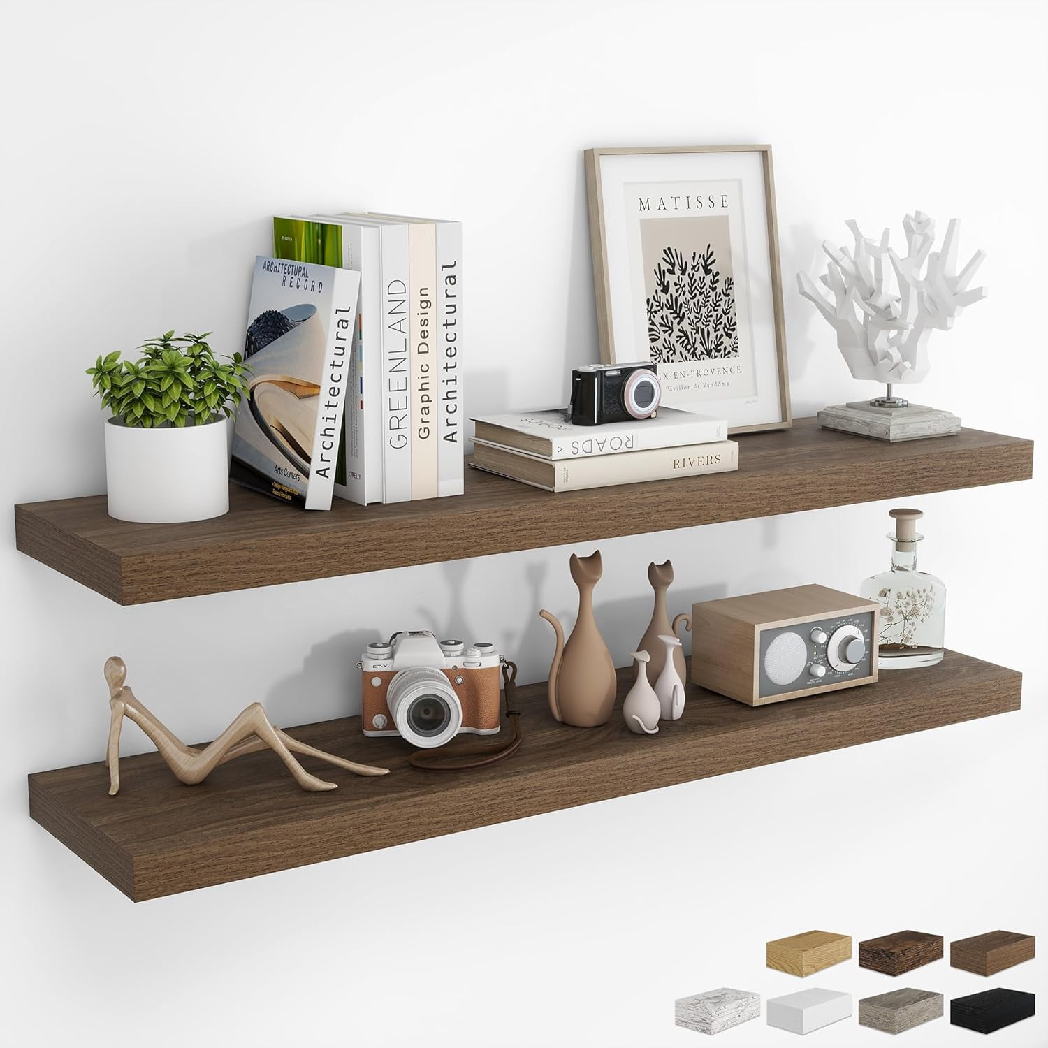 48Inch Floating Shelves for Wall 2 Pack Shelves for Bedroom|Kitchen ...