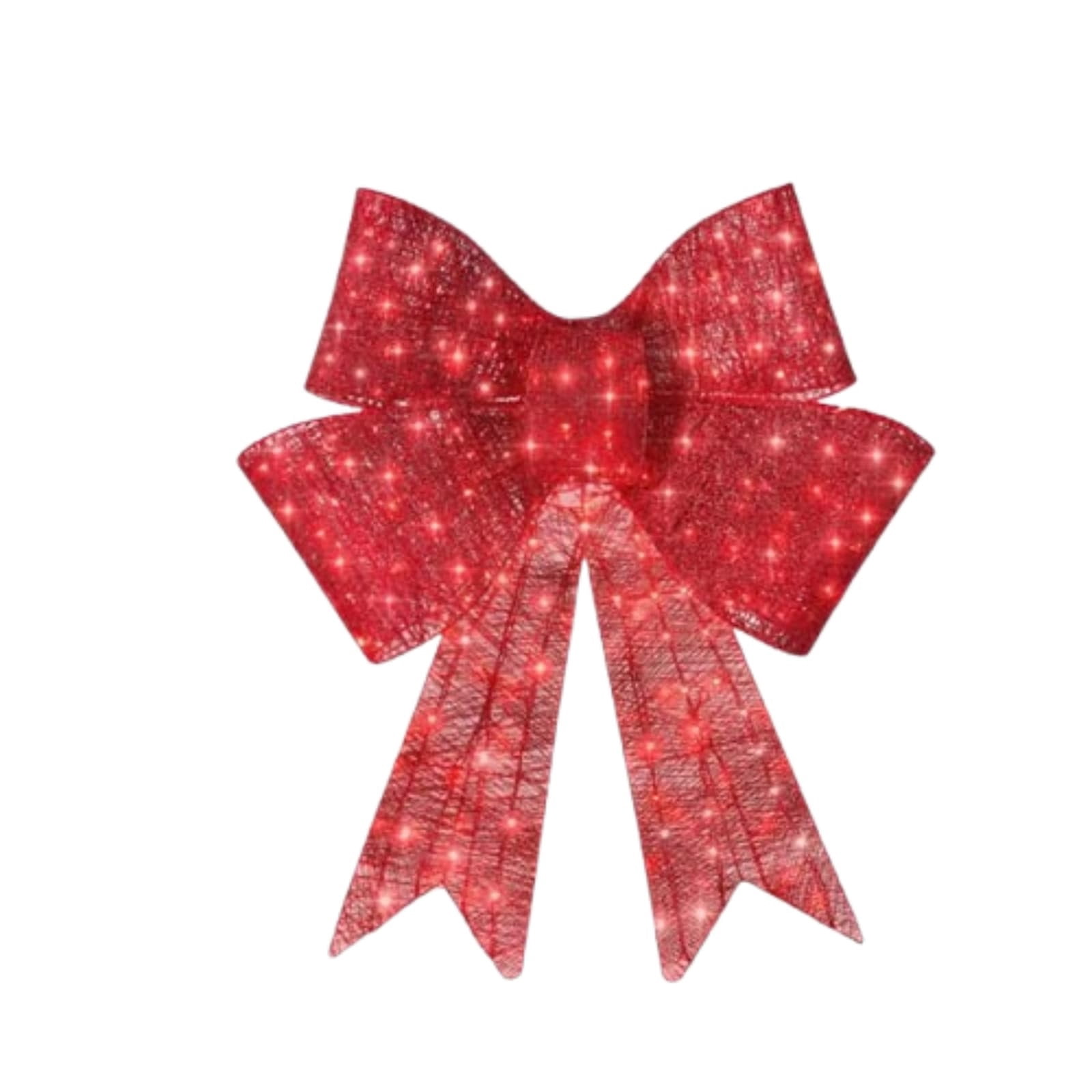 48Inch Pre-Lit Christmas Bow Decoration, Large Outdoor LED Holiday Yard ...