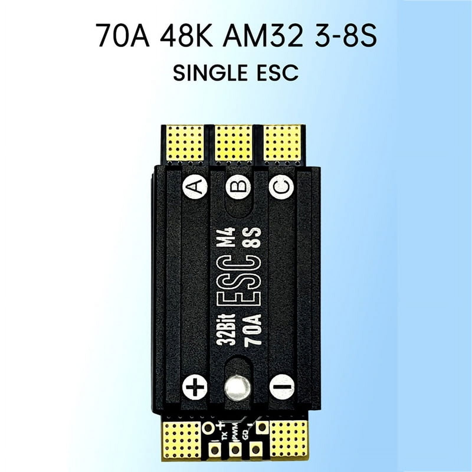 48K AM32 3-8S 70A ESC for FPV Racing Drones, Single Electronic Speed ...