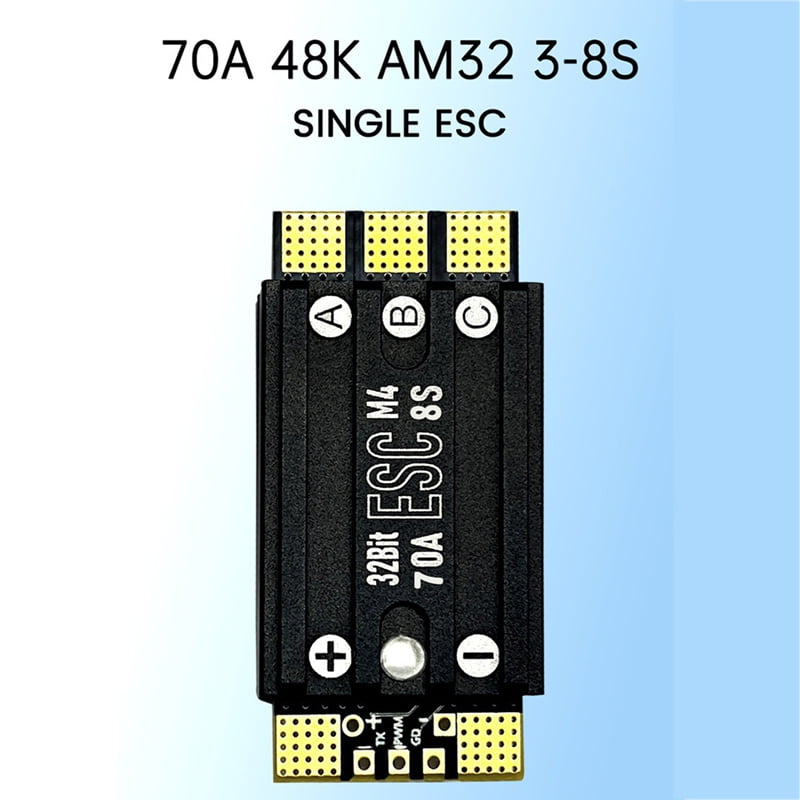 48K AM32 3-8S 70A ESC for FPV Racing Drones, Single Electronic Speed ...