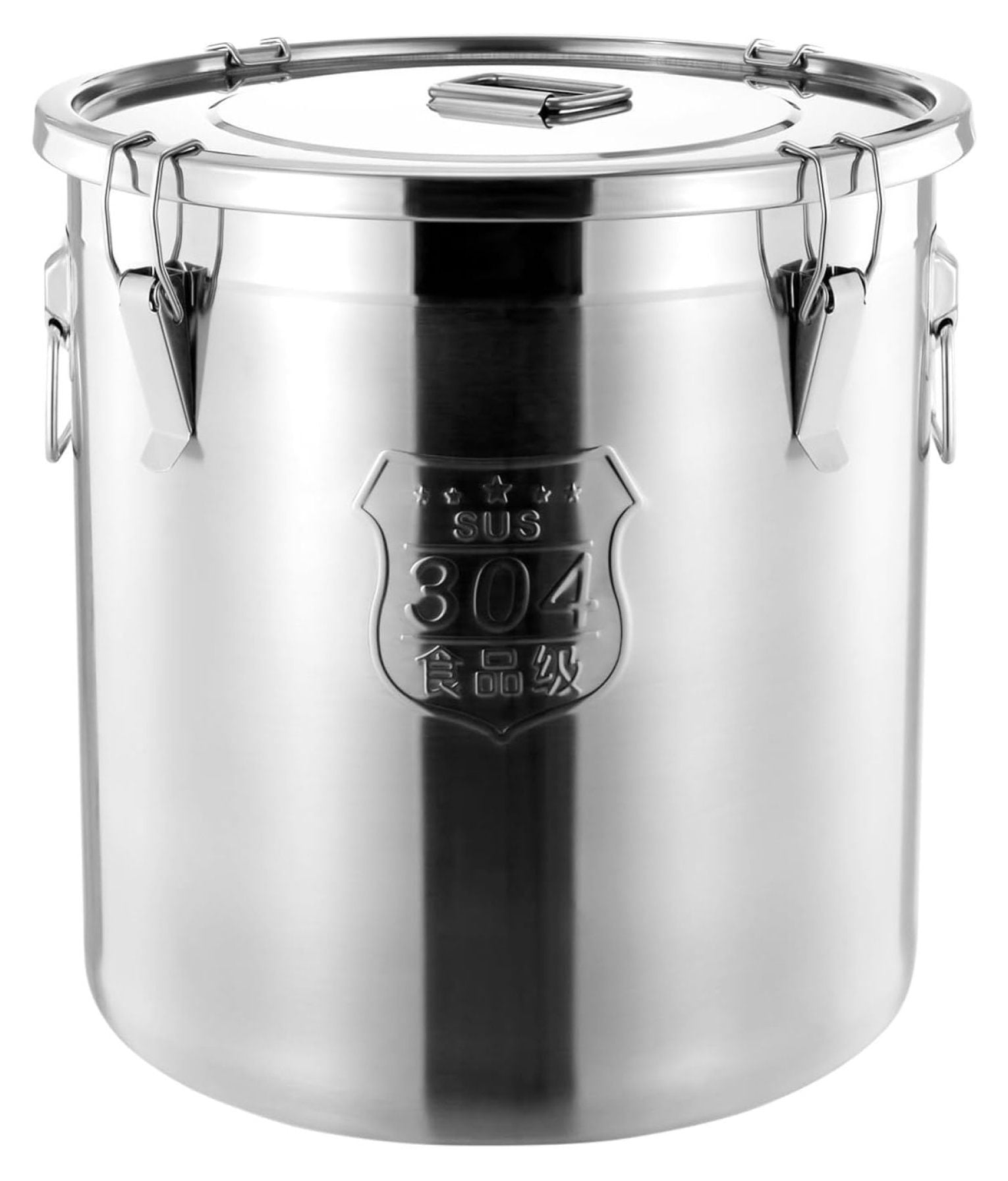 48L Stainless Steel Airtight Canister Rice Cereal Grain Canisters ...