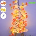 48LED 8 Lighting Modes Maple Leaf LED Tree Branch Lights for Wall ...