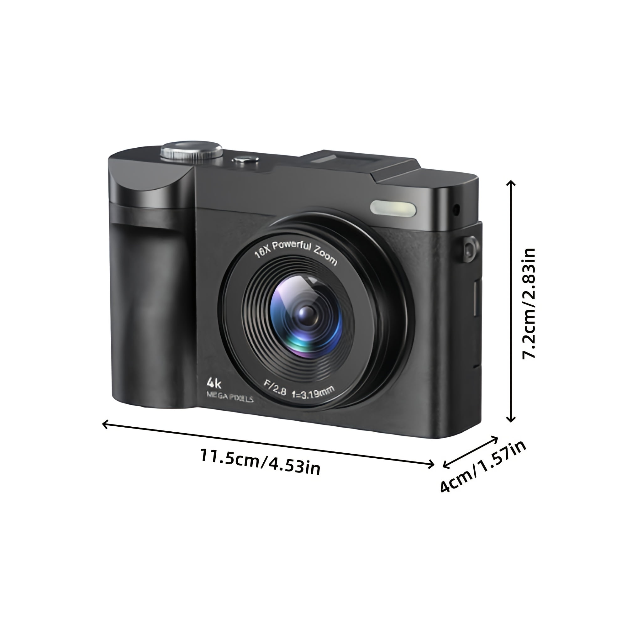 "48MP 4K Digital Camera - Auto Focus Vlogging Cam for Live Streaming ...