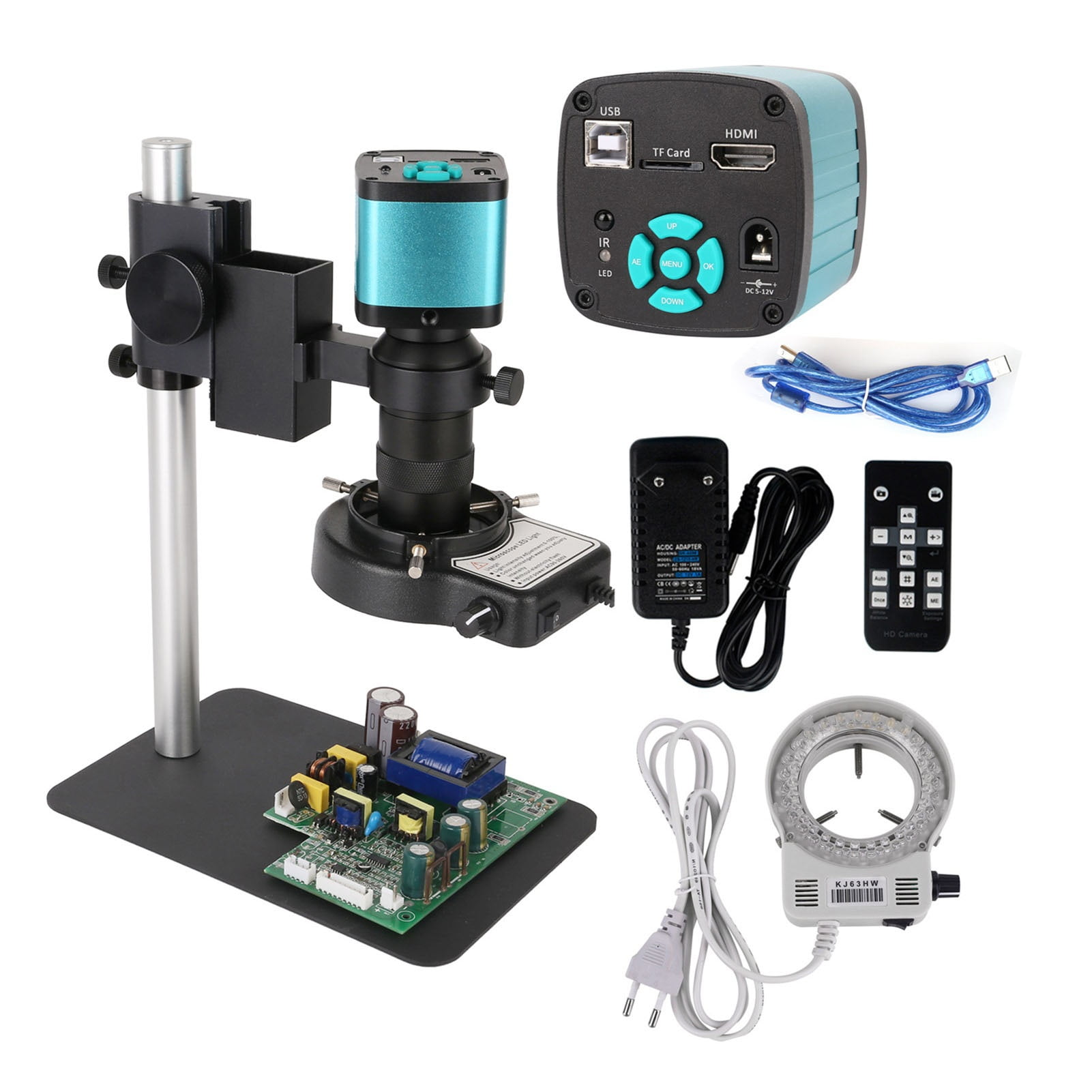 48MP 4K Digital Video Monocular Microscope Camera HDMI USB Continus ...