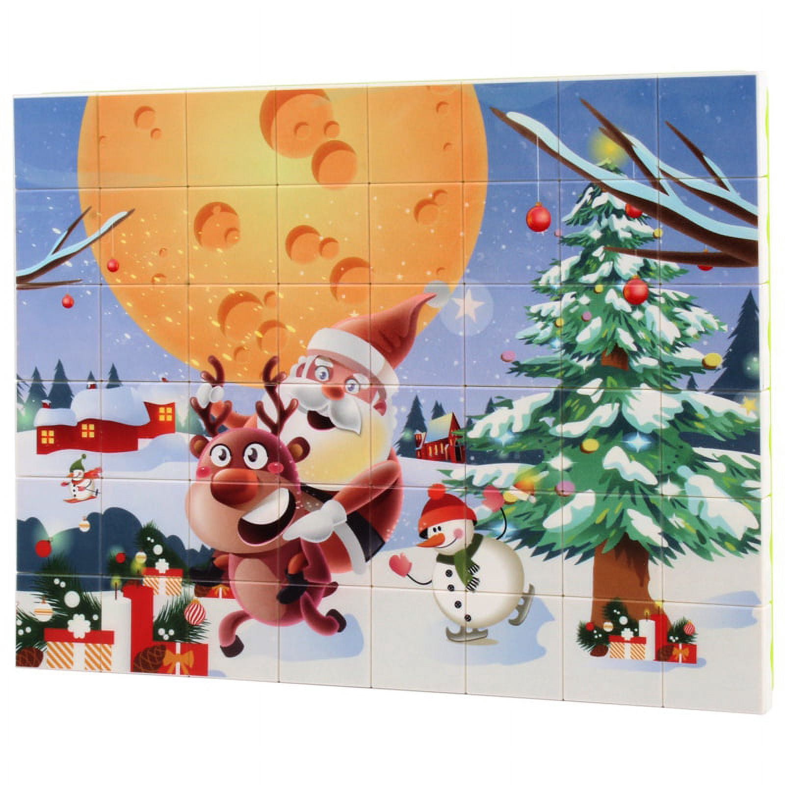 48PCS 3D Jigsaw Cubes Puzzlesd Animal Plastic Building Block DIY ...