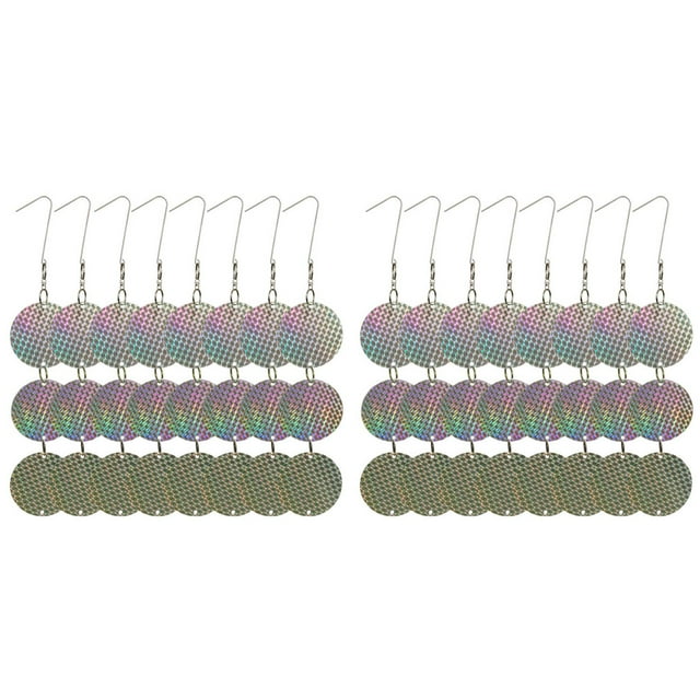 48PCS Bird Repellent Discs Reflective Hanging Device to Keep Birds Away ...