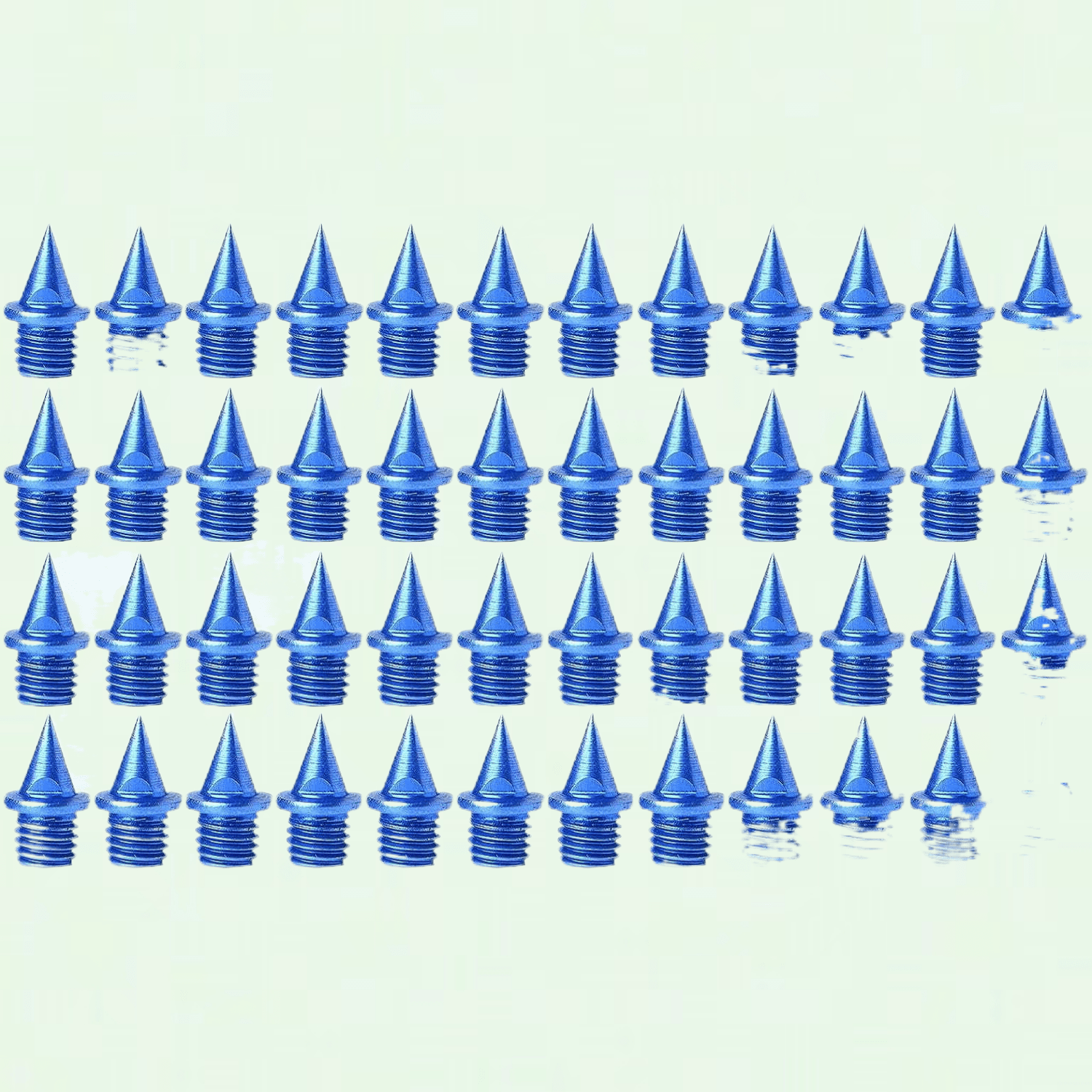 48PCS Carbon Steel Track Spikes 1/4 Inch, Lightweight Spikes for Track ...