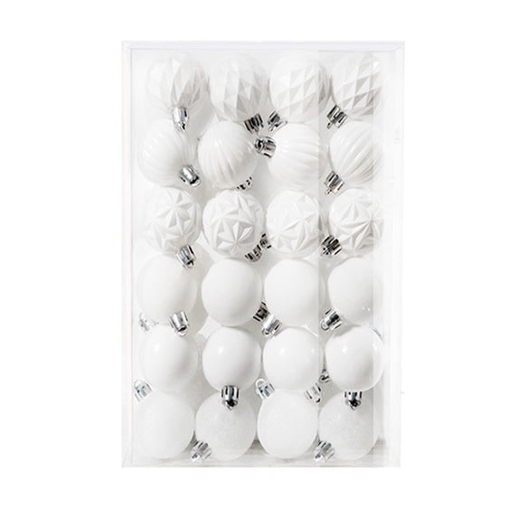48PCS Christmas Tree Bauble Ornaments, Hanging Xmas Balls for Tree ...