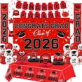 48PCS Class of 2026 Graduation Party Decorations Set, Grad 2026 Party ...