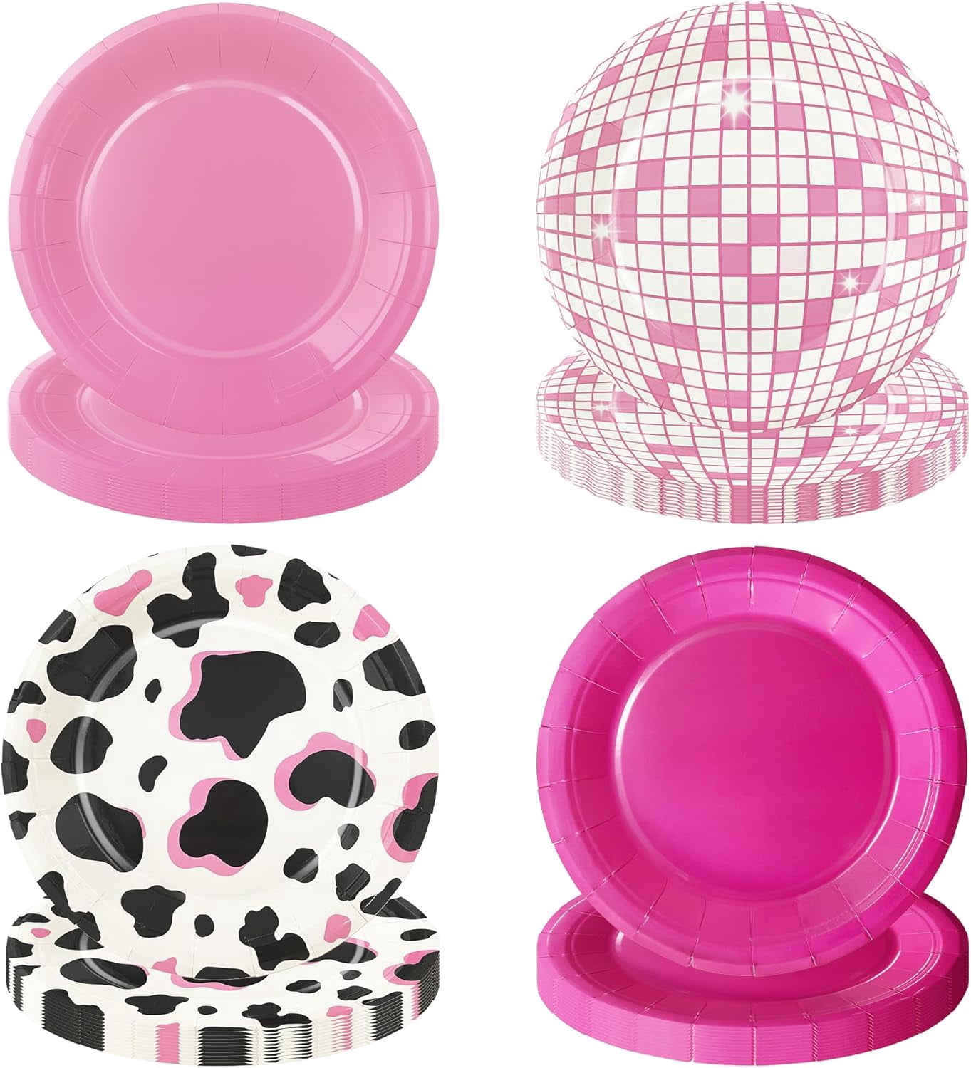 48PCS Disco Cowgirl Party Decorations, 7 inch Western Cowgirl Party ...