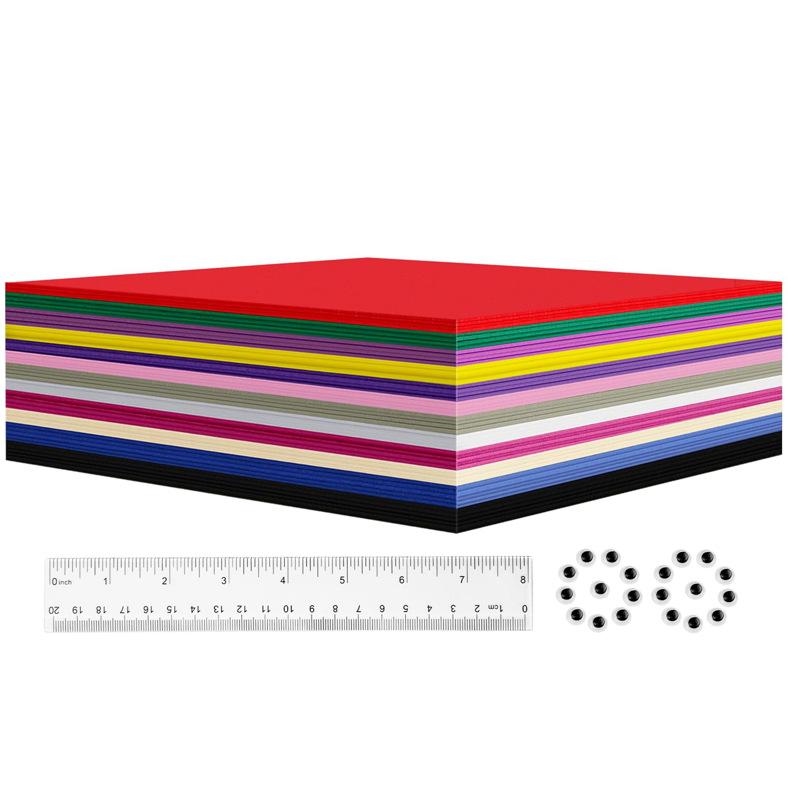 48PCS EVA Foam Sheets MMF7 1mm Thick 11.8 x 7.8 Inches Craft Foam Paper ...