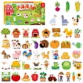48PCS Fridge Magnet Magnetic Letter and Number Set Educational Magnetic ...