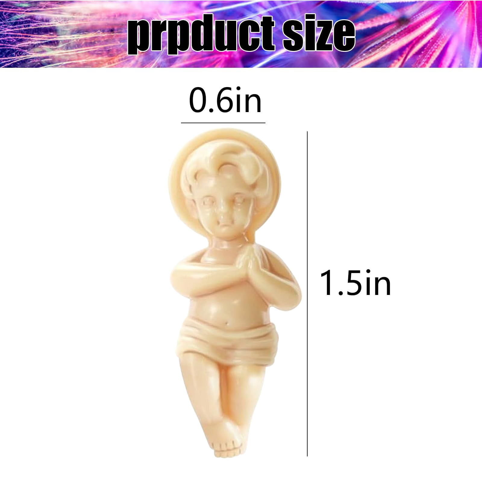 48PCS King Cake AJH3 Babies,Baby Jesus Figurine,Plastic Jesus Doll with ...