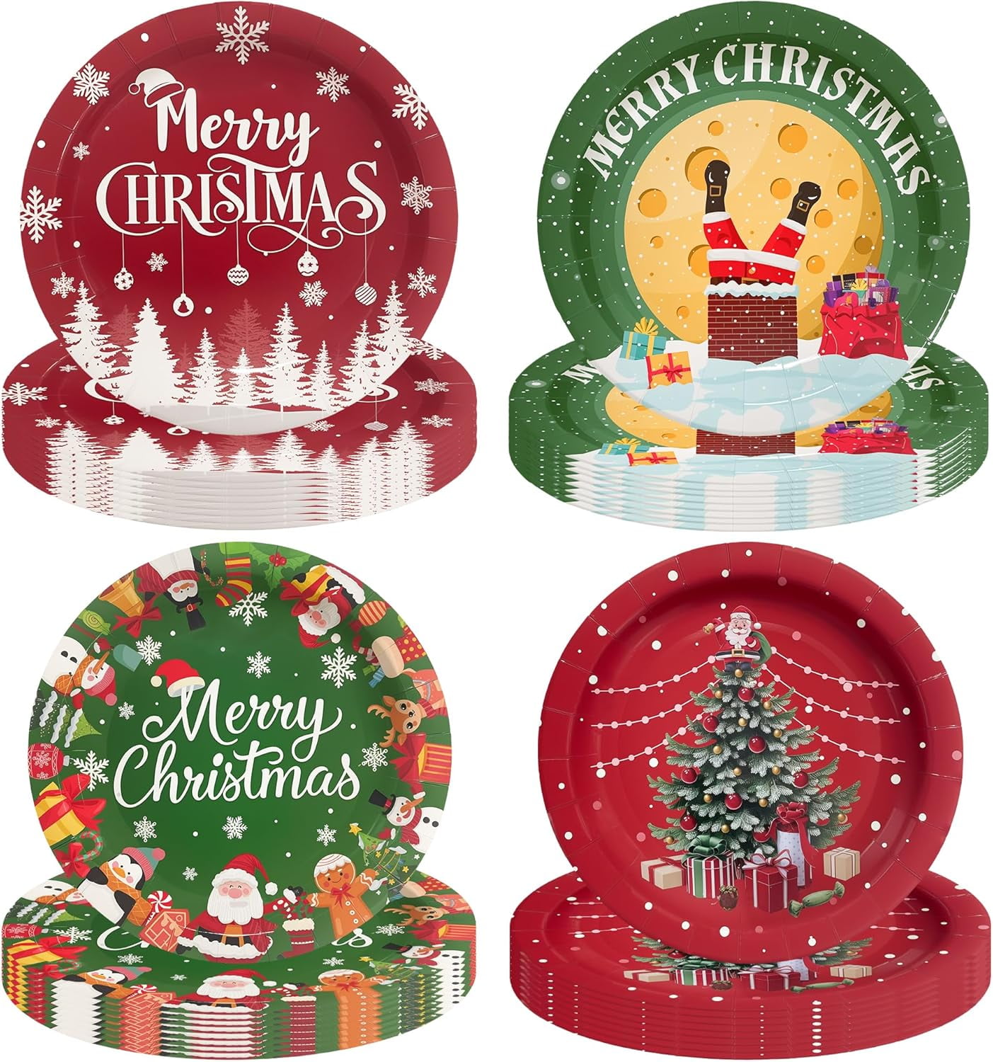 48PCS Sports Birthday Party Decorations 7" Sports Party Plates ...