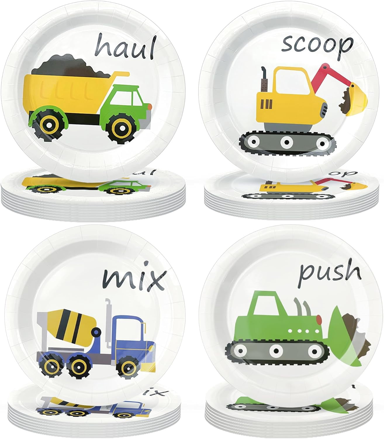 48PCS Sports Birthday Party Decorations 7" Sports Party Plates ...