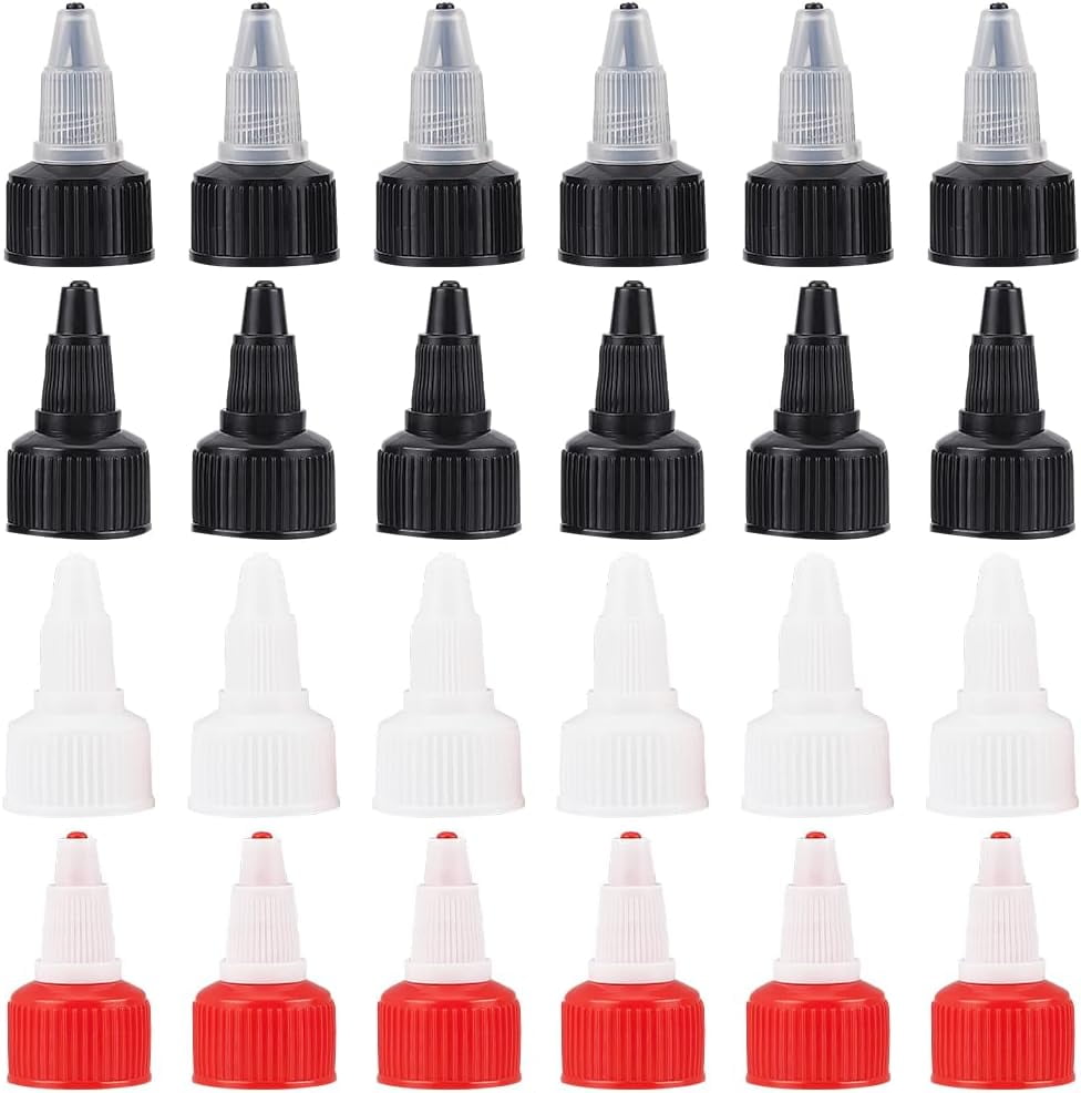 48Pack Twist Bottle Cap 20/410 Dispensing Bottle Cap 4 Styles PP ...