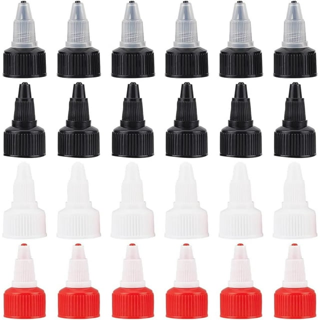 48Pack Twist Bottle Cap 20/410 Dispensing Bottle Cap 4 Styles PP ...