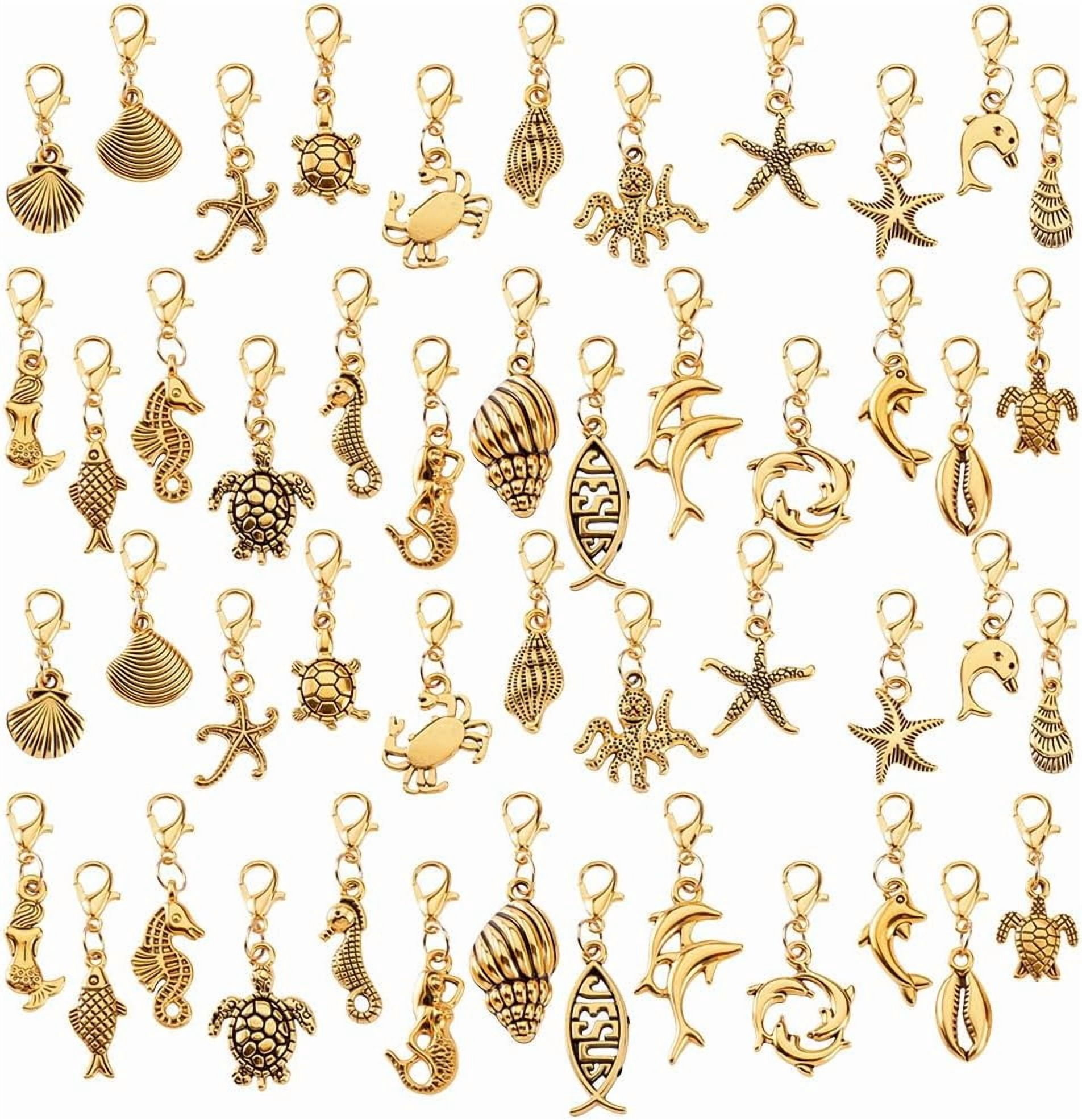 48Pcs 24 Styles Ocean Beach Charms Fish Sea Creatures Beads Pendants ...