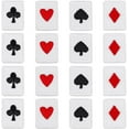 48Pcs 4 Style Playing Cards Patch Polyester Iron on/Sew on Poker ...
