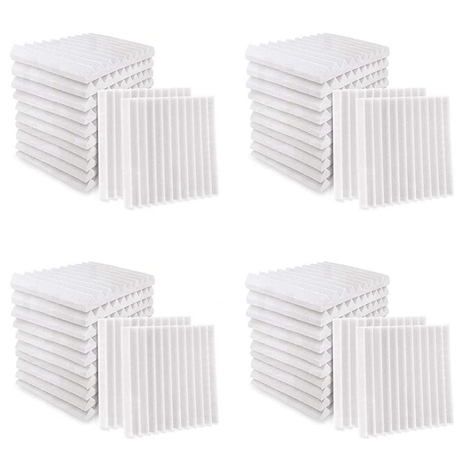 48Pcs Acoustic Foam Board,Studio Wedge Tile,Acoustic Soundproof Pyramid ...