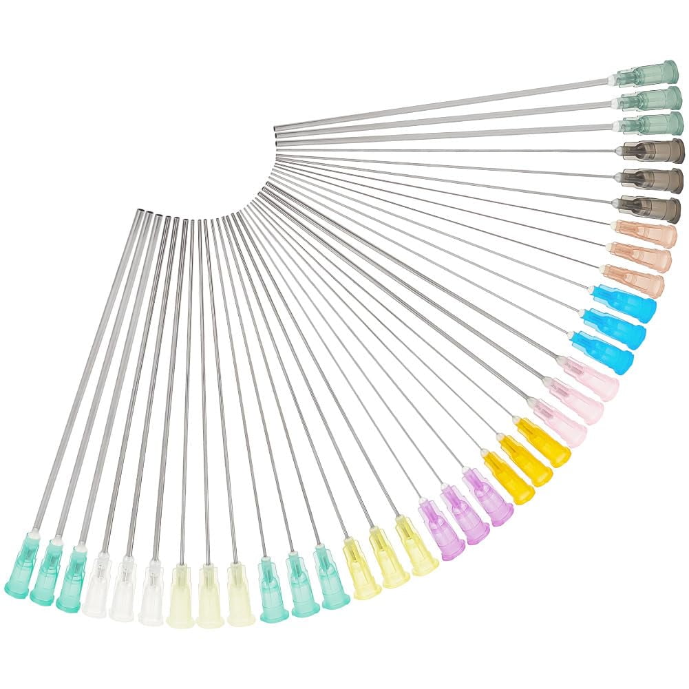 48Pcs Blunt Tip Dispensing Needle with Luer Lock 4.6Inch 12 Styles ...